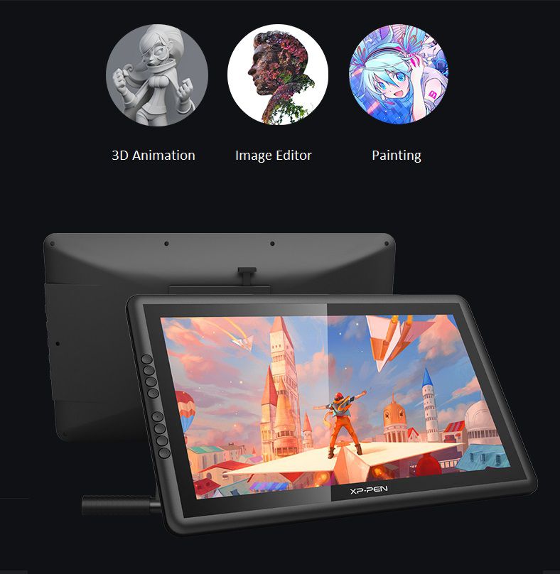 Bảng Vẽ Màn Hình XP-Pen Artist 16 Pro 1080P 8192 Lực Nhấn 92% AdobeRGB ...