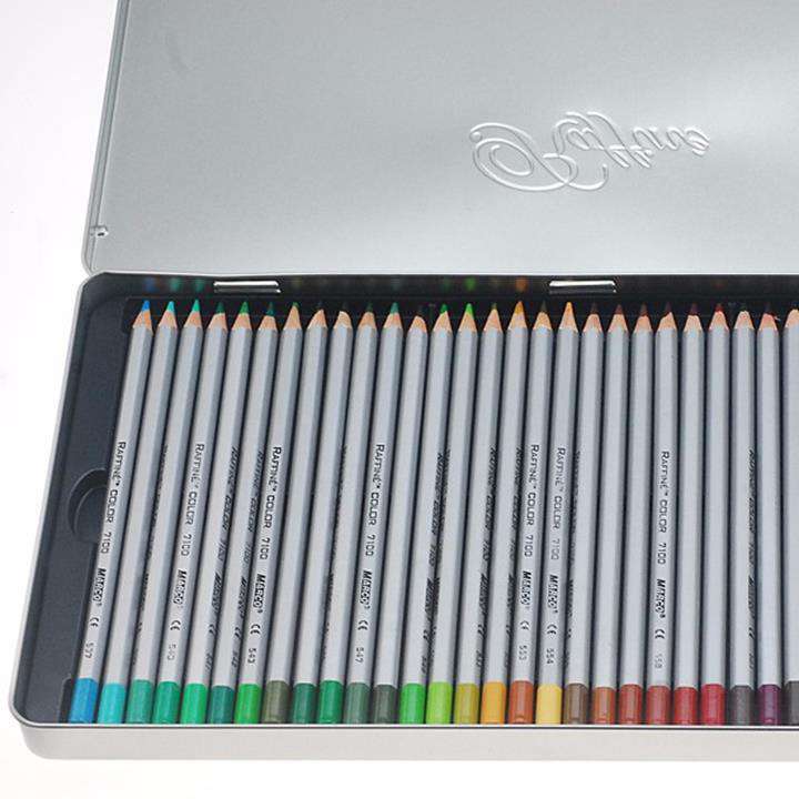 Chì màu khô MARCO RAFFINE 48 màu (hộp thiếc)